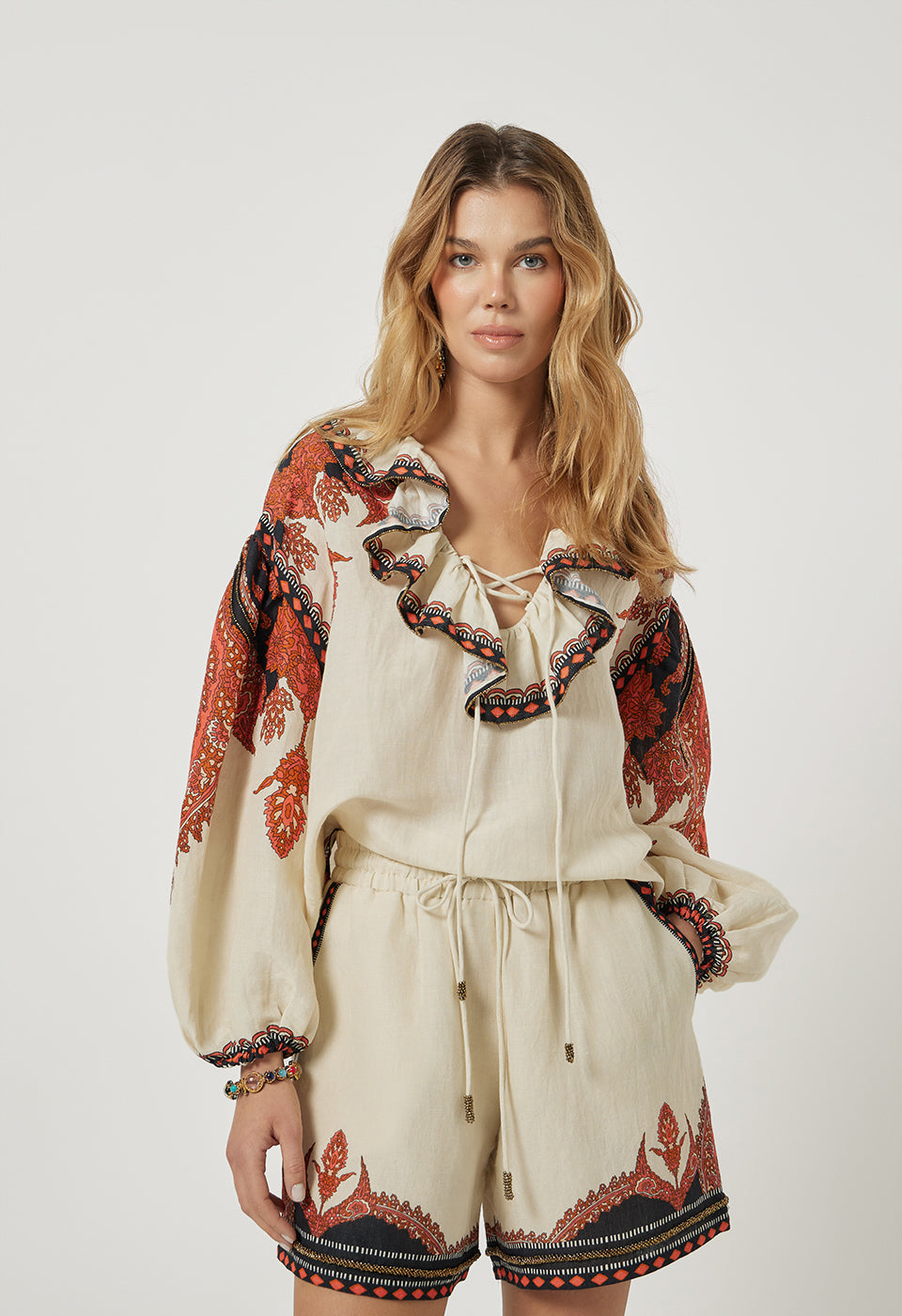 SABRINA TOP | SCARLETT POPPIES